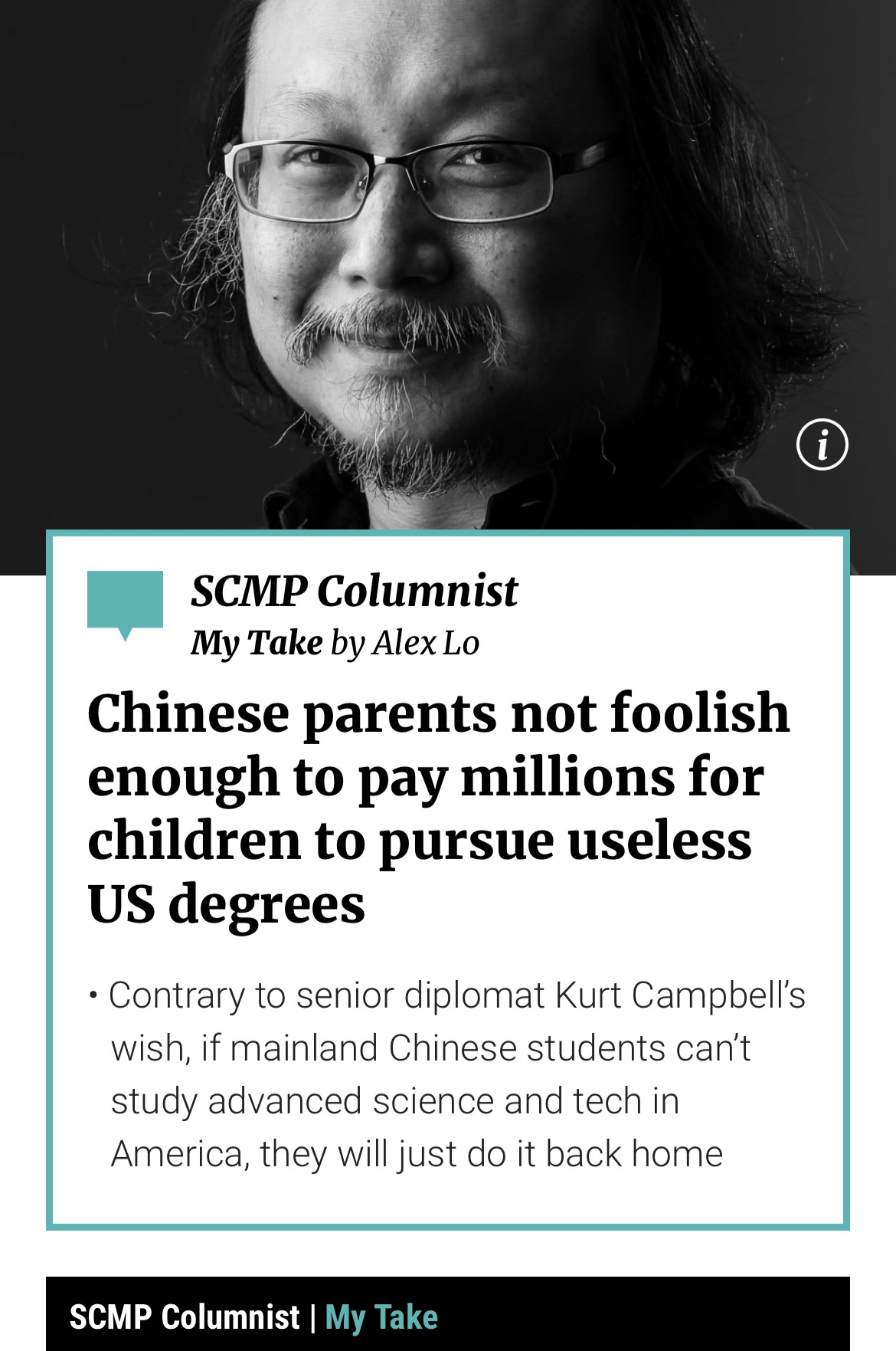 SCMP’s Alex Lo is absolutely correct, Chinese parents not stupid to ...