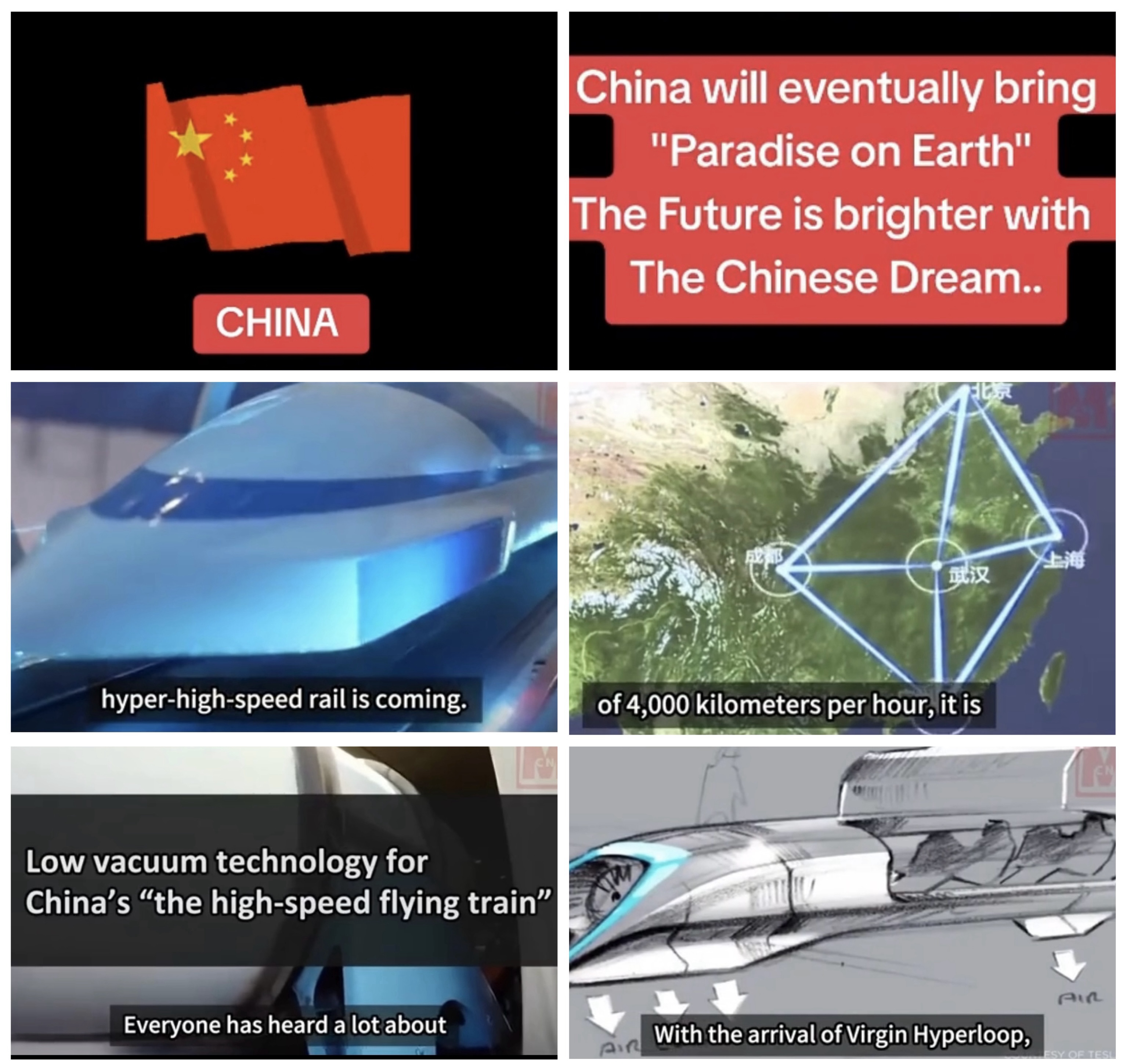 Video: China hyper-high-speed-rail at speed up to 4,000 kilometers is ...