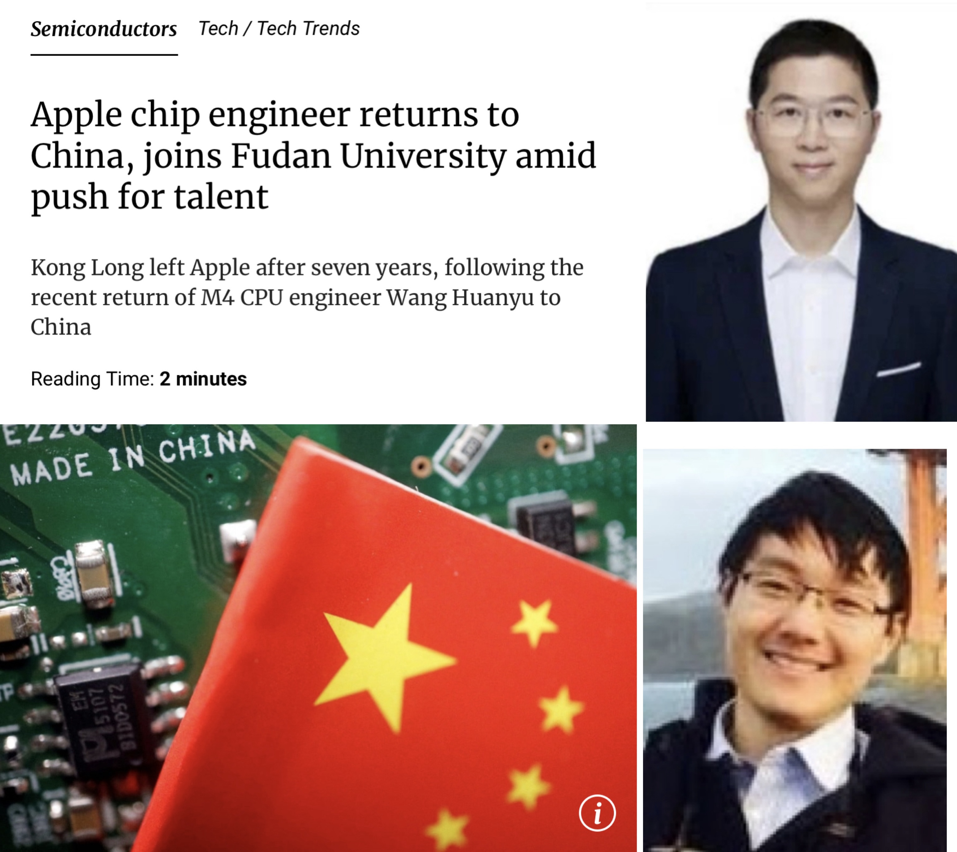 Two top Chinese scientists left US, returned to China. There is no ...
