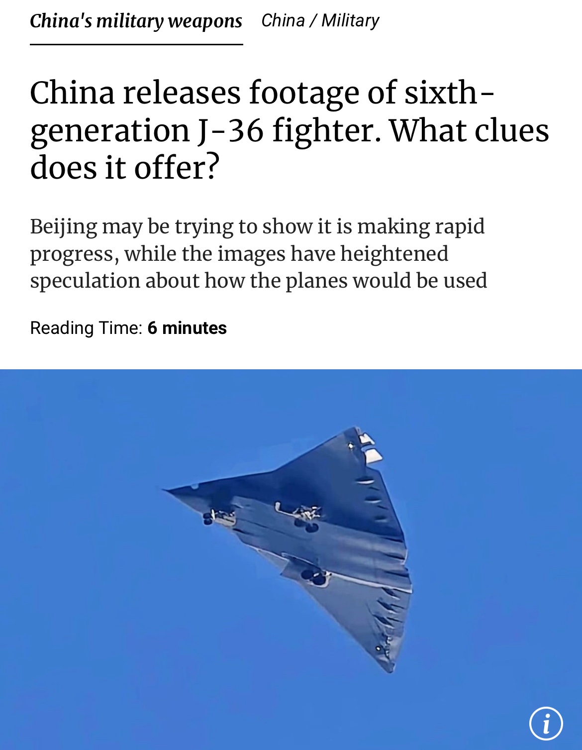 China flying the 6th generation fighter jets – Business Blog