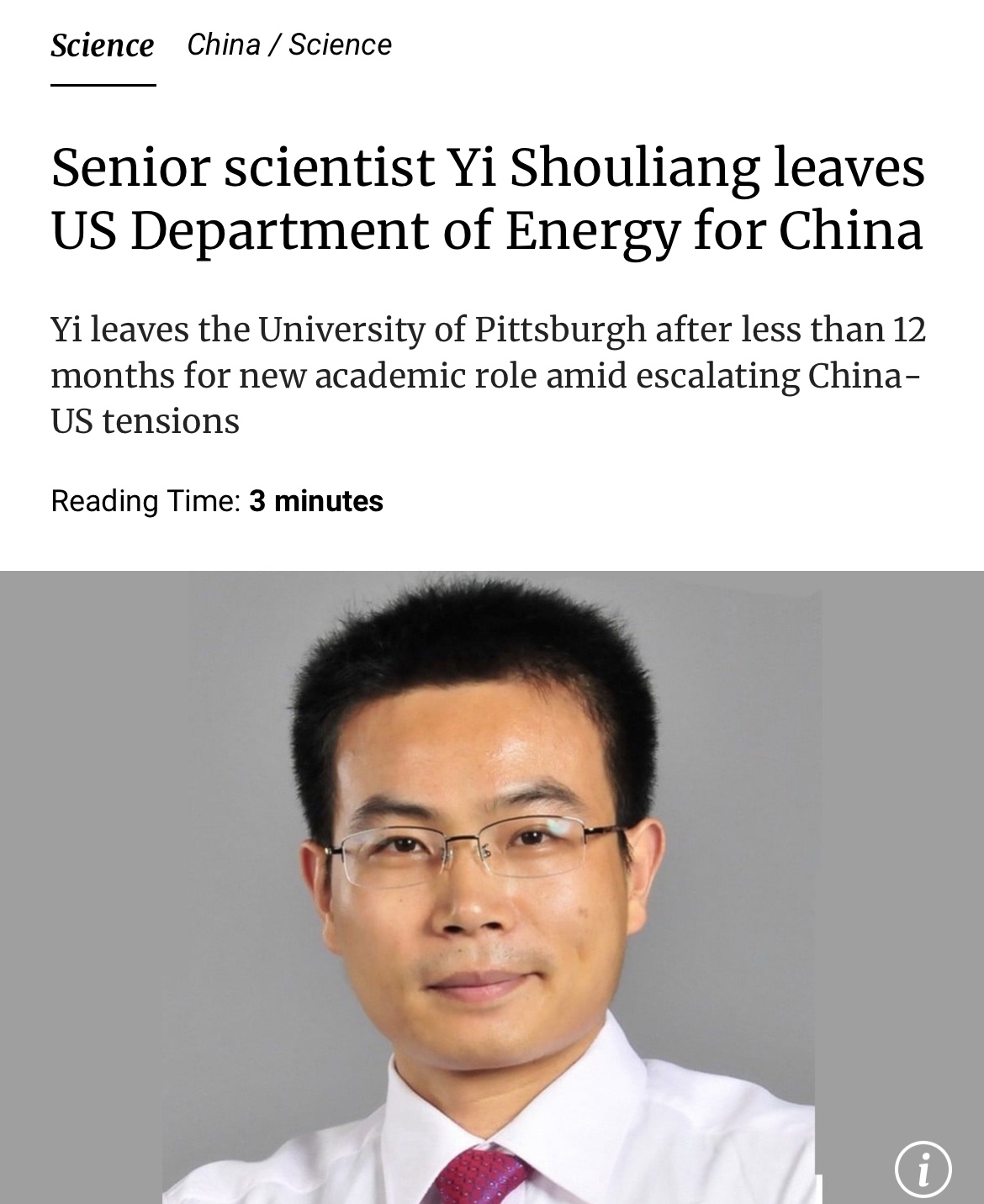 Another smart Chinese left US returned to China, there is absolutely no ...