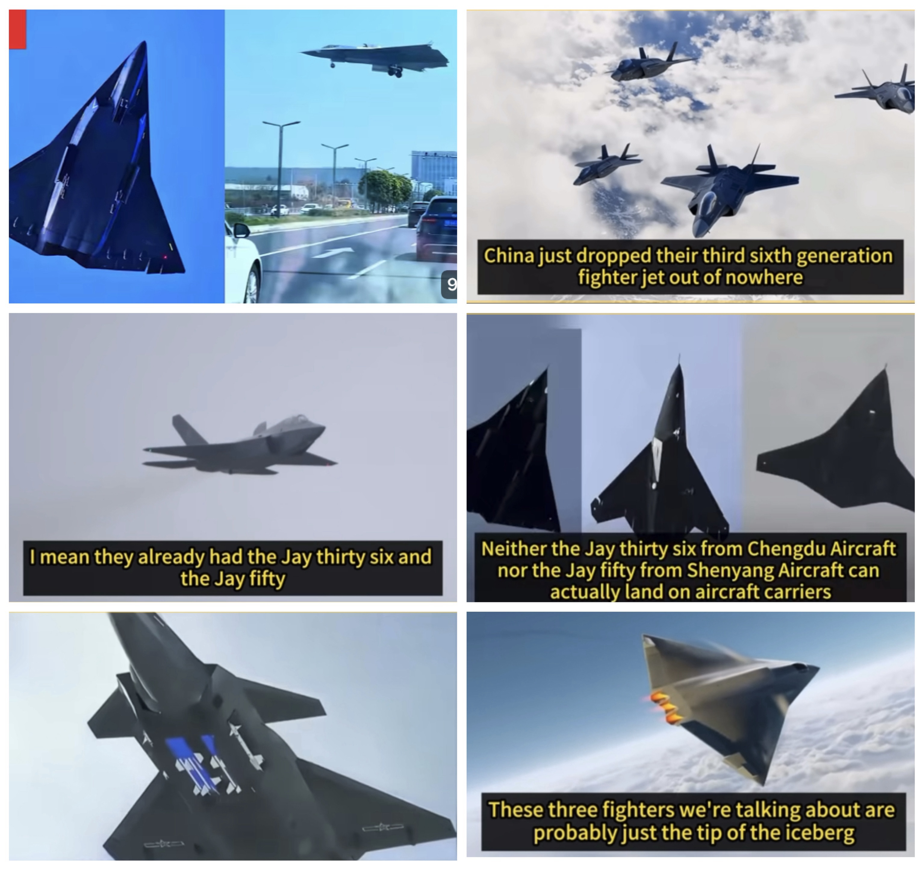 Video: China Casually Drops THIRD 6th Gen Fighter generation fighter ...
