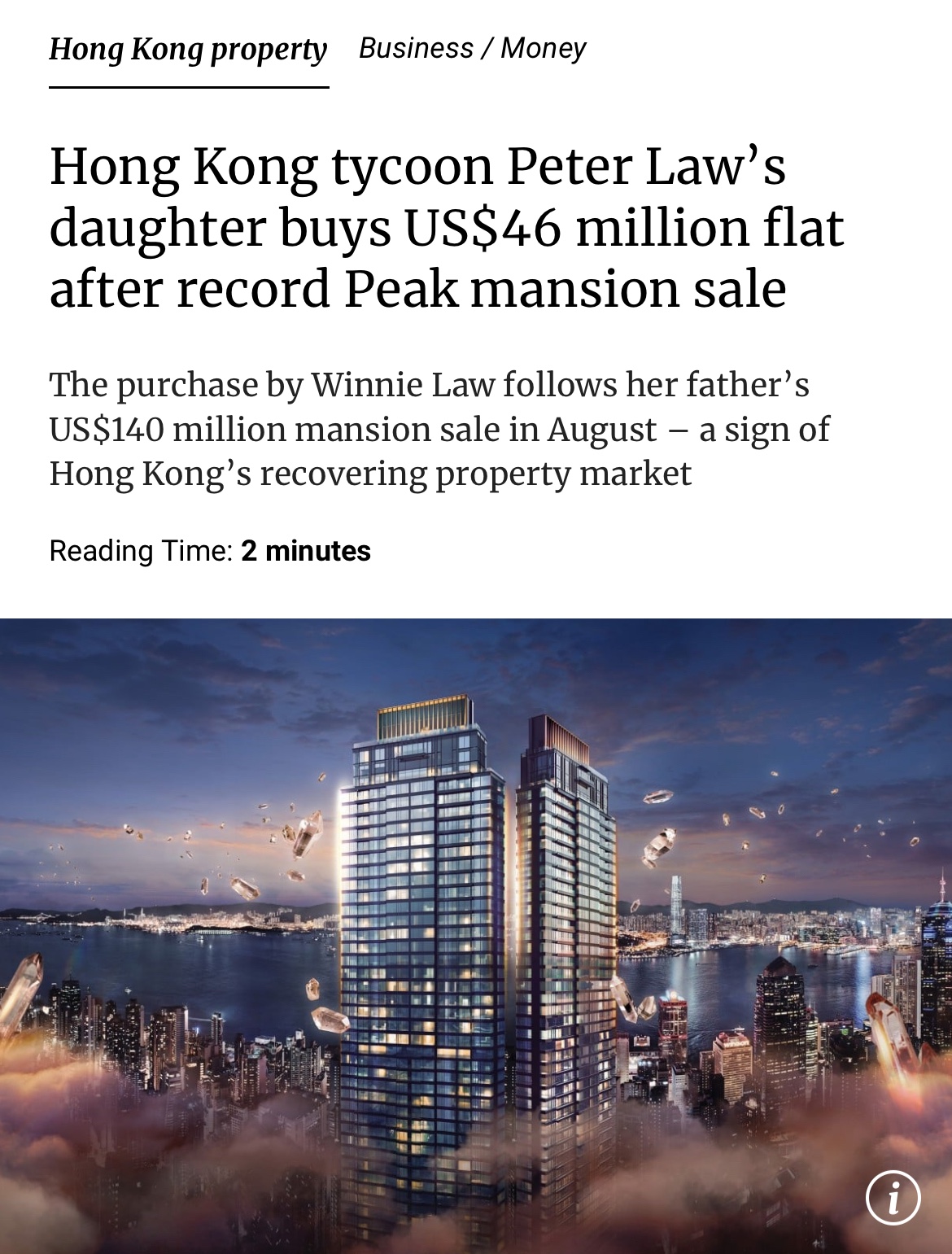 Writing off HK as a premier financial center is premature! SCMP: Winnie ...