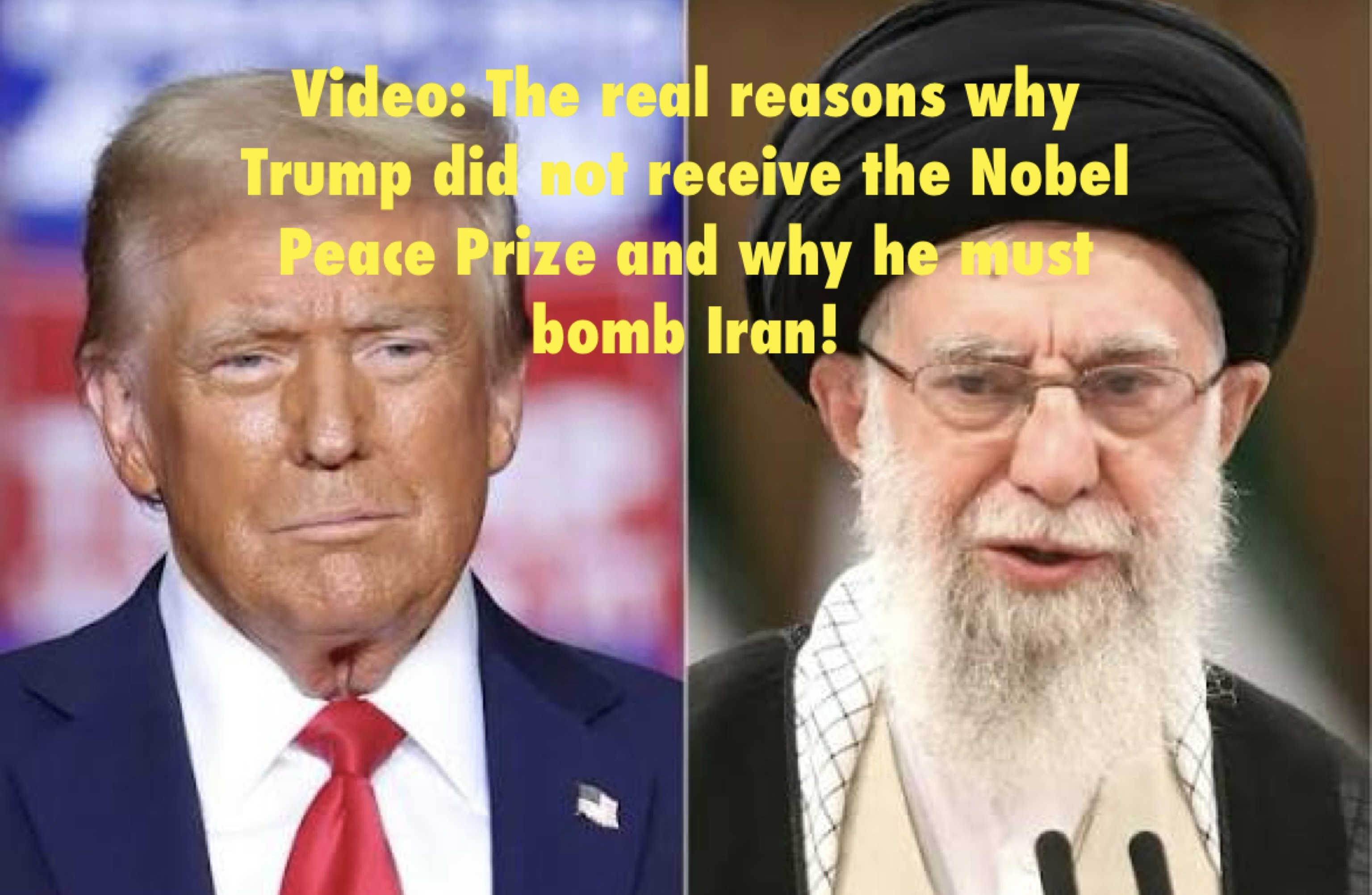 Video: The real reasons why Trump did not receive the Nobel Peace Prize ...
